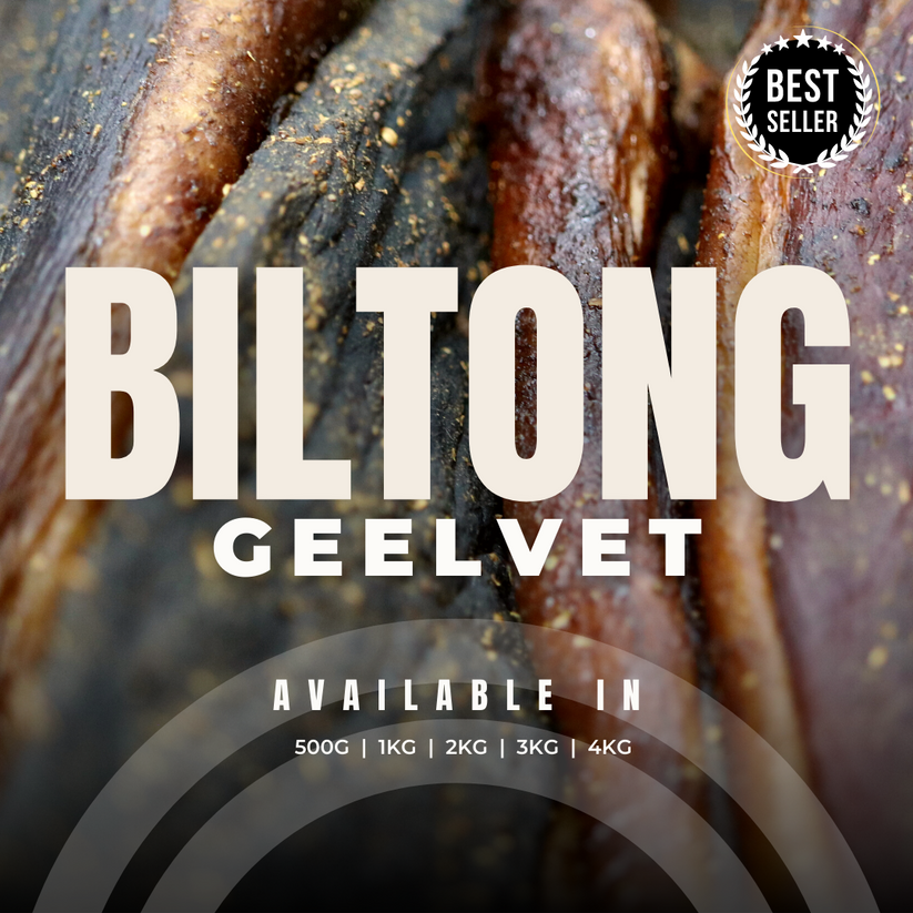 Biltong Boytjies C-Grade Biltong; Geelvet Biltong Slices or yellow fat ...